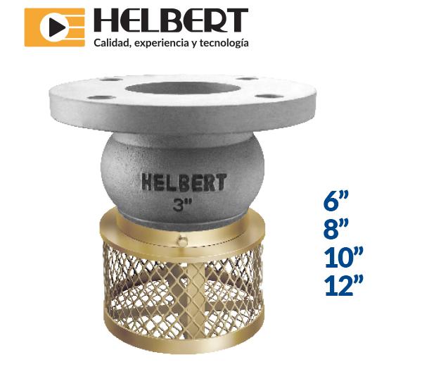Aluminum foot valve Flange connection | Helbert y Cia S.A.| Colombian ...