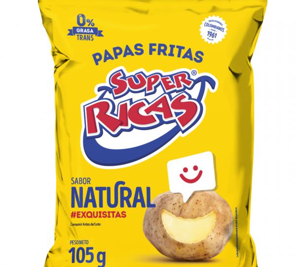Papas sabor a natural - Super Ricas | COMESTIBLES RICOS S.A.| Colombian ...
