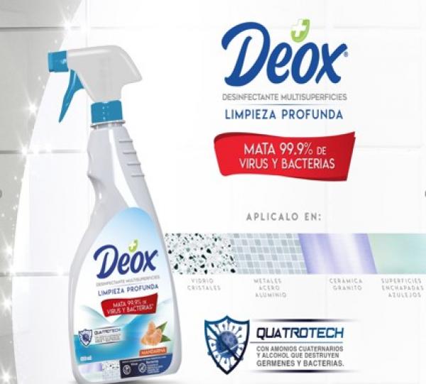 Deox Desinfectante Antibacterial Multisuperficies | Laboratorios Cofarma| Colombian B2B Marketplace