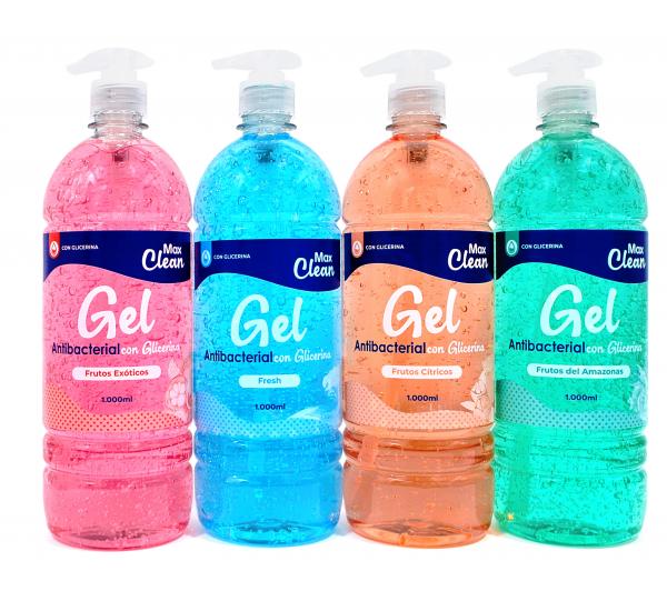 Gel Antibacterial Max Clean Colores x1.000ml | Provemax Group S.A.S ...