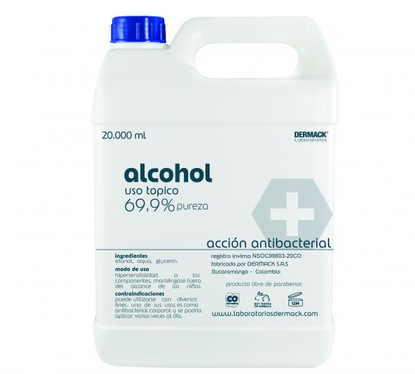 ALCOHOL Dermack con Glicerina | Dermack sas | Colombian B2B Marketplace