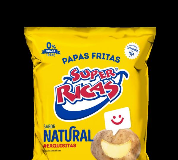 Papas sabor a natural - Super Ricas | COMESTIBLES RICOS S.A.| Colombian ...