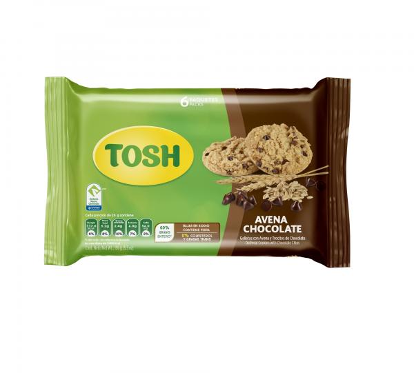 Galletas Tosh Avena y Chocolate Bs. 6X2 Tosh | Compañía de Galletas ...